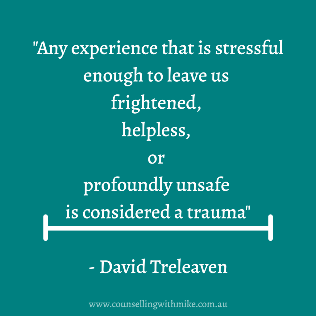 Invalidation and trauma – Counselling with Mike